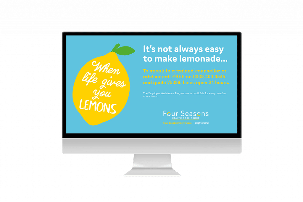 Four Seasons Health Care logo design - Maclaren Jones Design