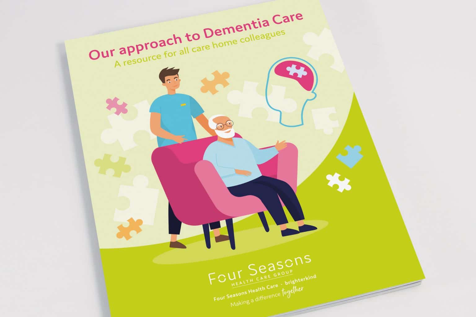 Four Seasons Health Care logo design - Maclaren Jones Design